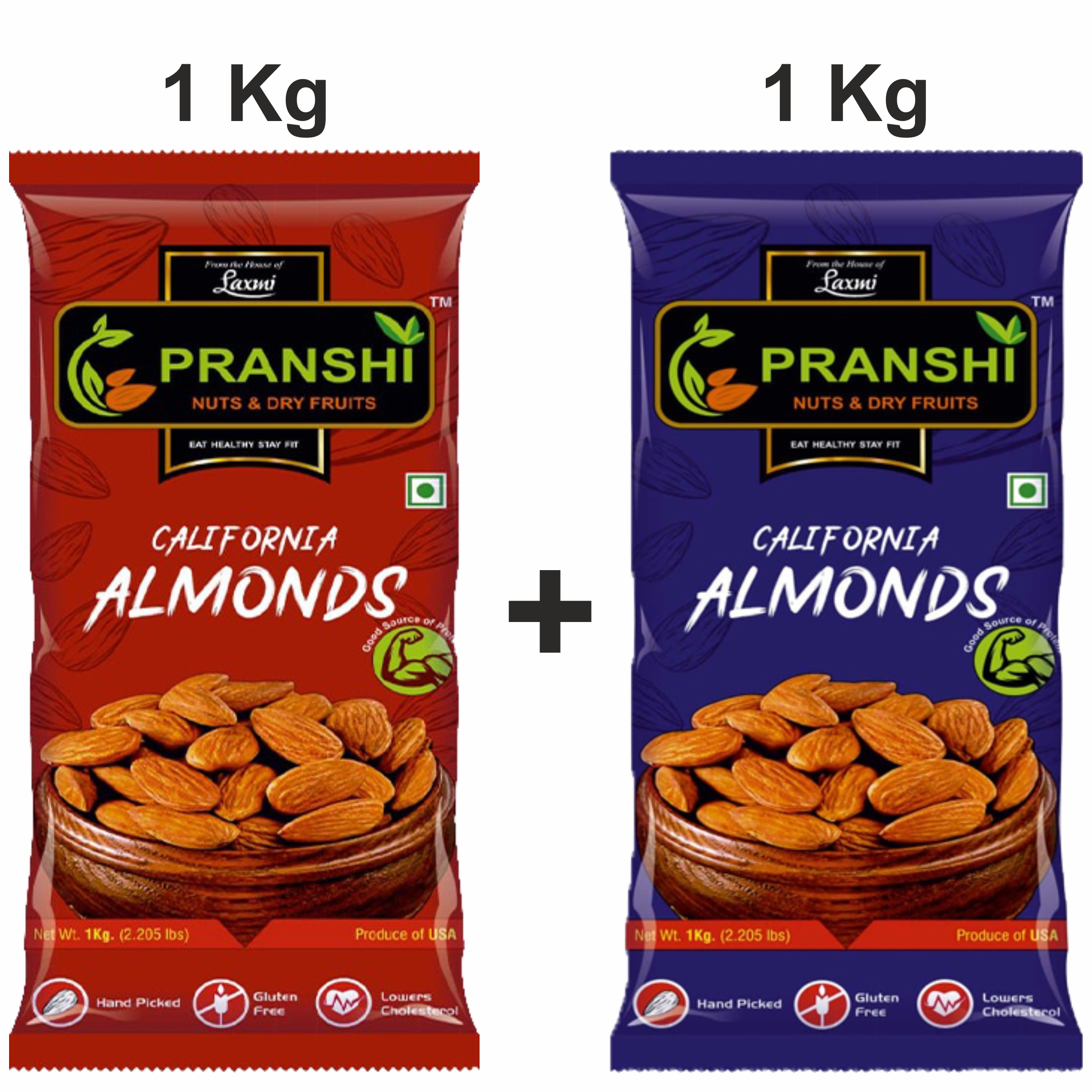 Pranshi Nuts California AlmondsRegular 1 Kg With Diamond 1Kg – Pranshinuts